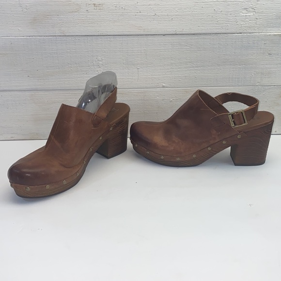 Kork-Ease | Shoes | Korks By Korkease Platform Heels Brown Leather ...